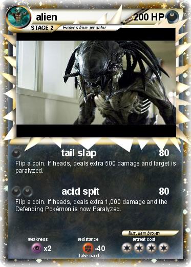 Pokémon alien 430 430 - tail slap - My Pokemon Card