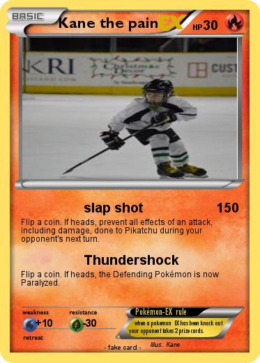 Pokémon Kane the pain - slap shot - My Pokemon Card
