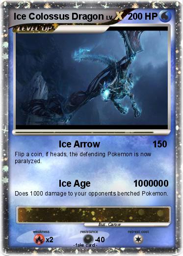 Pokémon Ice Colossus Dragon - Ice Arrow - My Pokemon Card