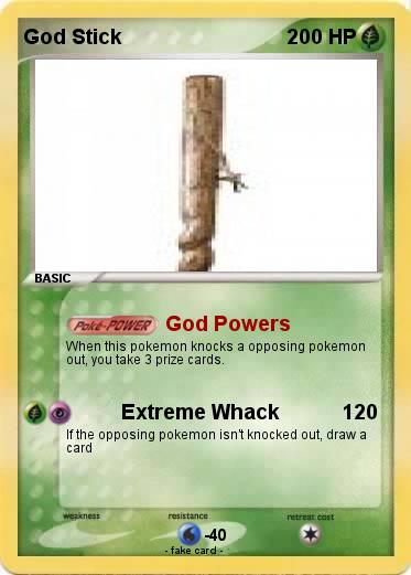 Pokémon God Stick - God Powers - My Pokemon Card