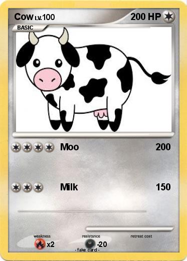 Pokémon Cow 272 272 - Moo - My Pokemon Card