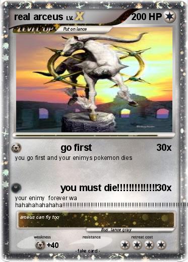 Pokémon real arceus 3 3 - go first - My Pokemon Card