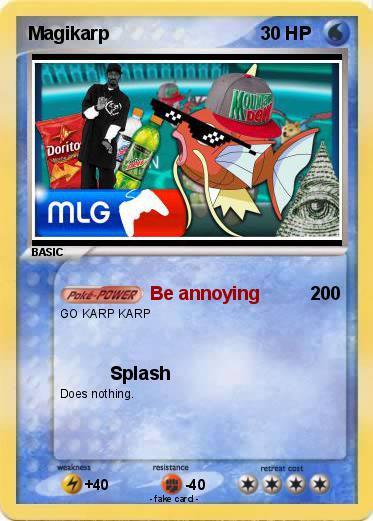 Pokémon Magikarp 1513 1513 - Be annoying - My Pokemon Card