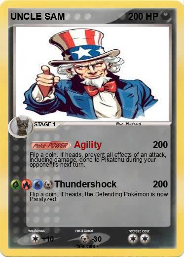 Pokémon UNCLE SAM 64 64 - Agility - My Pokemon Card