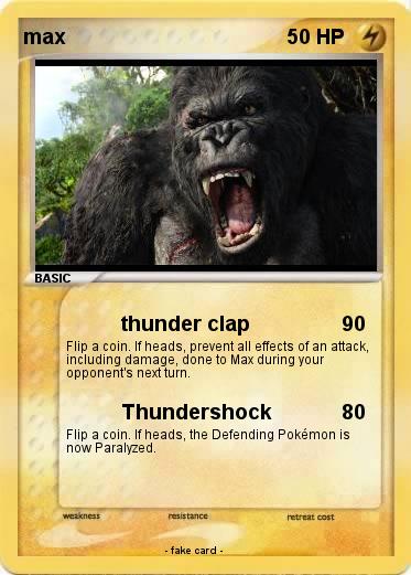 Pokémon max 1719 1719 - thunder clap - My Pokemon Card