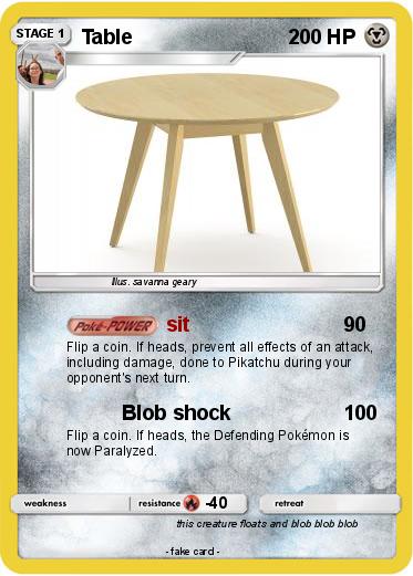 Pokémon Table 69 69 - sit - My Pokemon Card