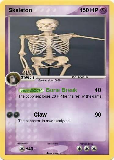 Pokémon Skeleton 176 176 - Bone Break - My Pokemon Card