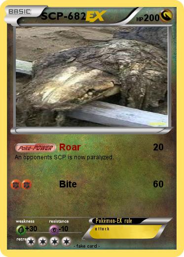 Pokémon SCP 682 51 51 - Roar - My Pokemon Card