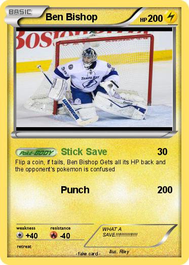 Pokémon Ben Bishop - Stick Save - My Pokemon Card