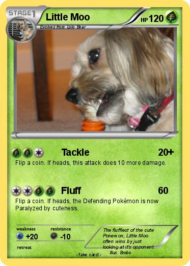Pokémon Little Moo - Tackle - My Pokemon Card