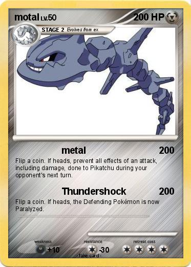 Pokémon motal - metal - My Pokemon Card