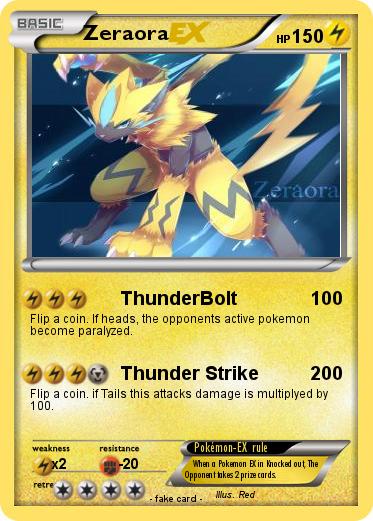 Pokémon Zeraora 71 71 - ThunderBolt - My Pokemon Card