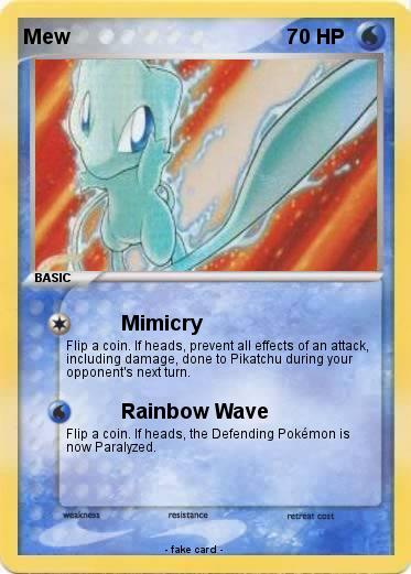 Pokémon Mew 7969 7969 - Mimicry - My Pokemon Card