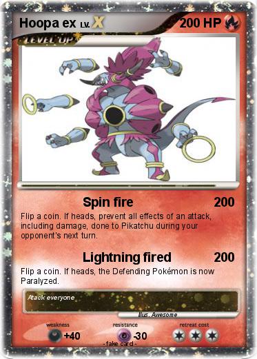 Pokémon Hoopa ex 64 64 - Spin fire - My Pokemon Card