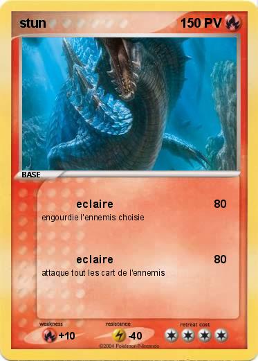 Pokémon stun - eclaire - Ma carte Pokémon