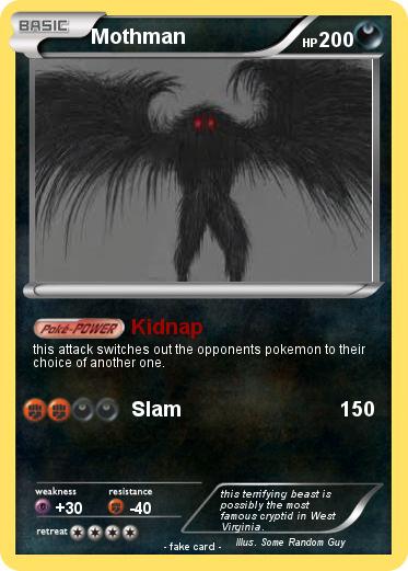 Pokémon Mothman 46 46 - Kidnap - My Pokemon Card