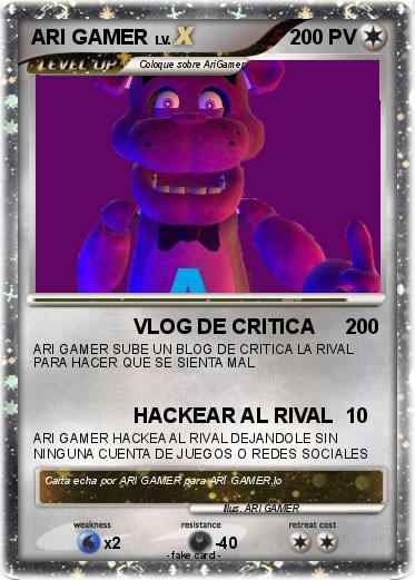 Pokémon ARI GAMER - VLOG DE CRITICA - Mi carta pokémon