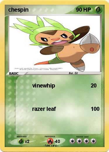 Pokémon chespin 254 254 - vinewhip - My Pokemon Card