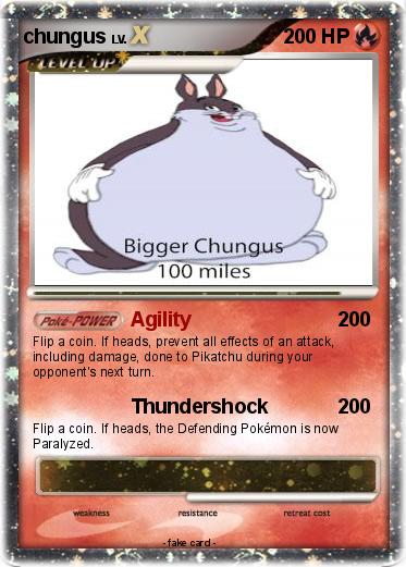 Pokémon chungus 92 92 - Agility - My Pokemon Card