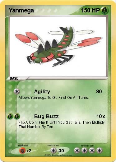 Pokémon Yanmega - Agility - My Pokemon Card