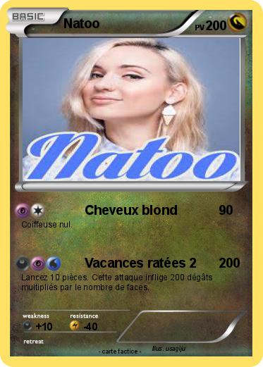 Pokémon Natoo 23 23 - Cheveux blond - Ma carte Pokémon