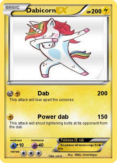 Pokémon Dabicorn - Dab - My Pokemon Card