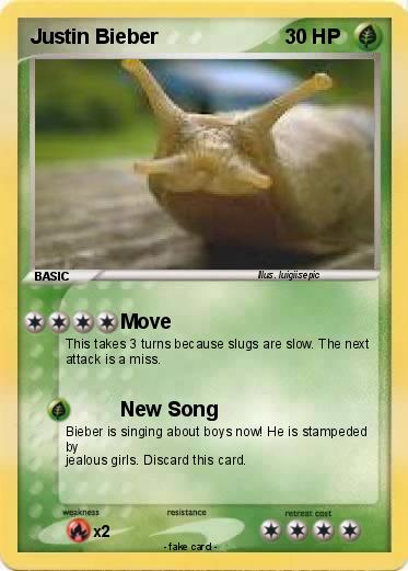 Pokémon Justin Bieber 1967 1967 - Move - My Pokemon Card