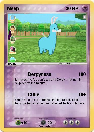 Pokémon Meep 77 77 - Derpyness - My Pokemon Card