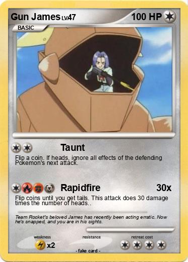Pokémon Gun James - Taunt - My Pokemon Card