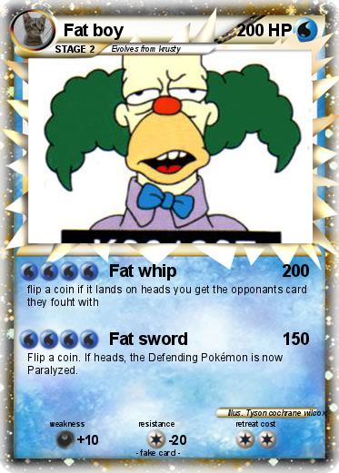 Pokémon Fat boy 42 42 - Fat whip - My Pokemon Card