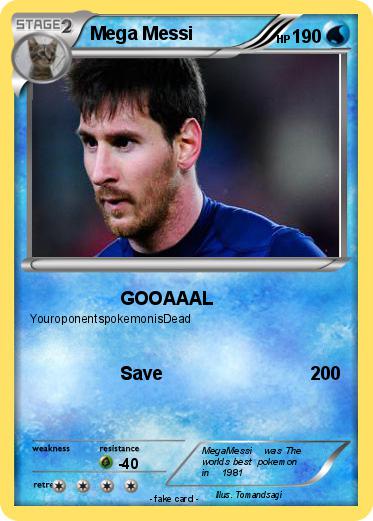 Pokémon Mega Messi - GOOAAAL - My Pokemon Card