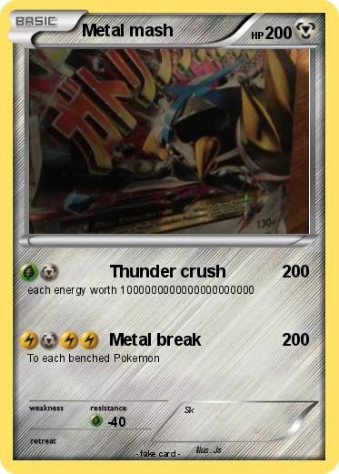 Pokémon Metal mash - Thunder crush - My Pokemon Card