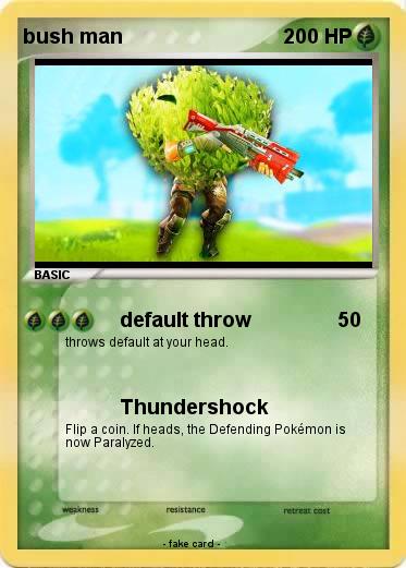 Pokémon bush man 2 2 - default throw - My Pokemon Card