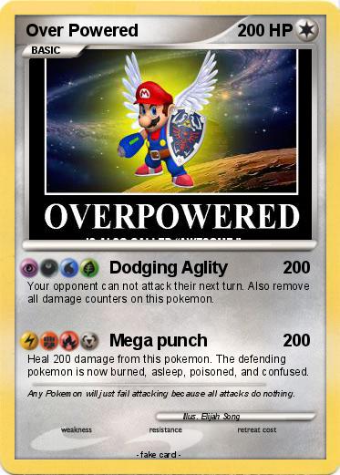 Pokémon Over Powered - Dodging Aglity - My Pokemon Card