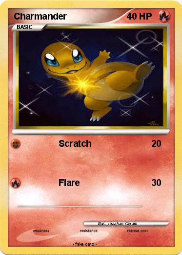 Pokémon Charmander 1536 1536 - Scratch - My Pokemon Card