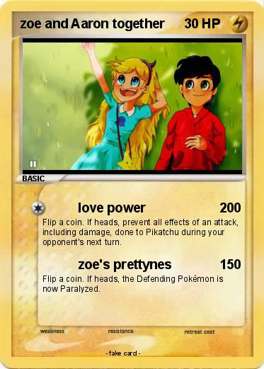 Pokémon zoe and Aaron together - love power - My Pokemon Card