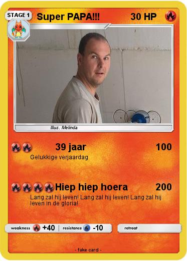 Pokémon Super PAPA 71 71 - 39 jaar - My Pokemon Card