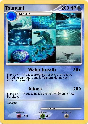 Pokémon Tsunami 320 320 - Water breath - My Pokemon Card