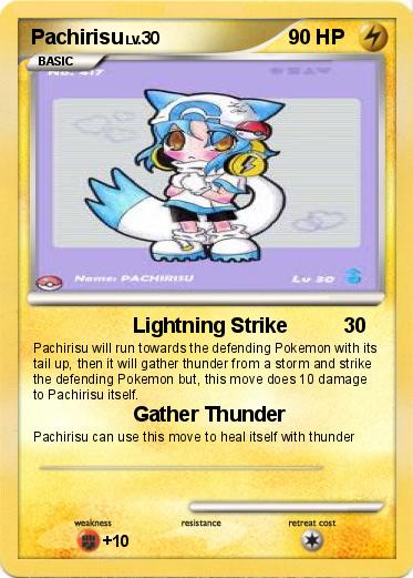 Pokémon Pachirisu 73 73 - Lightning Strike - My Pokemon Card