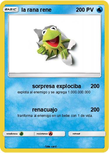 Pokémon la rana rene - sorpresa explociba - Mi carta pokémon