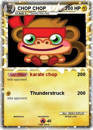 Pokémon CHOP CHOP 303 303 - karate chop - My Pokemon Card