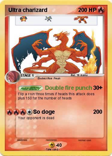 Pokémon Ultra charizard 31 31 - Double fire punch - My Pokemon Card