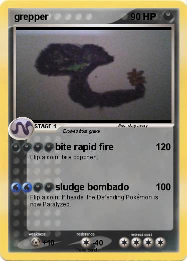 Pokémon grepper - bite rapid fire - My Pokemon Card