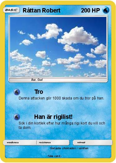 Pokémon Rattan Robert - Tro - My Pokemon Card