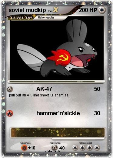 Pokémon soviet mudkip 11 11 - AK-47 - My Pokemon Card