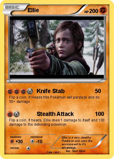 Pokémon Ellie 152 152 - Knife Stab - My Pokemon Card