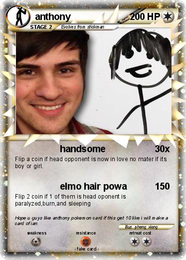 Pokémon anthony 1016 1016 - handsome - My Pokemon Card