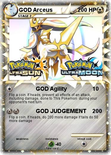 Pokémon GOD Arceus 23 23 - GOD Agility - My Pokemon Card