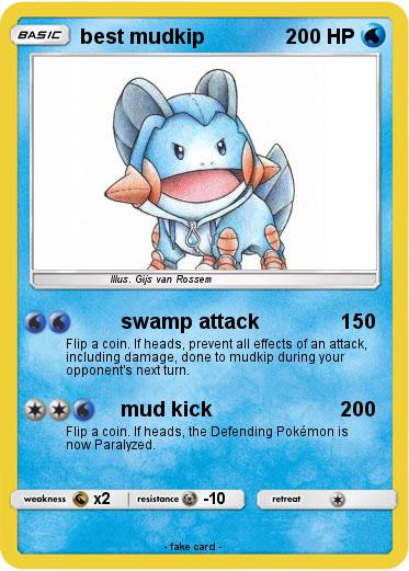 Pokémon best mudkip - swamp attack - My Pokemon Card
