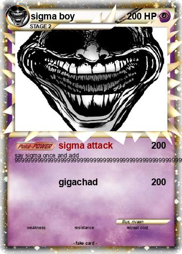 Pokémon sigma boy 3 3 - sigma attack - My Pokemon Card